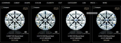 Whiteflash Diamonds & A CUT ABOVE Review (Worth it?) - Selecting A Diamond